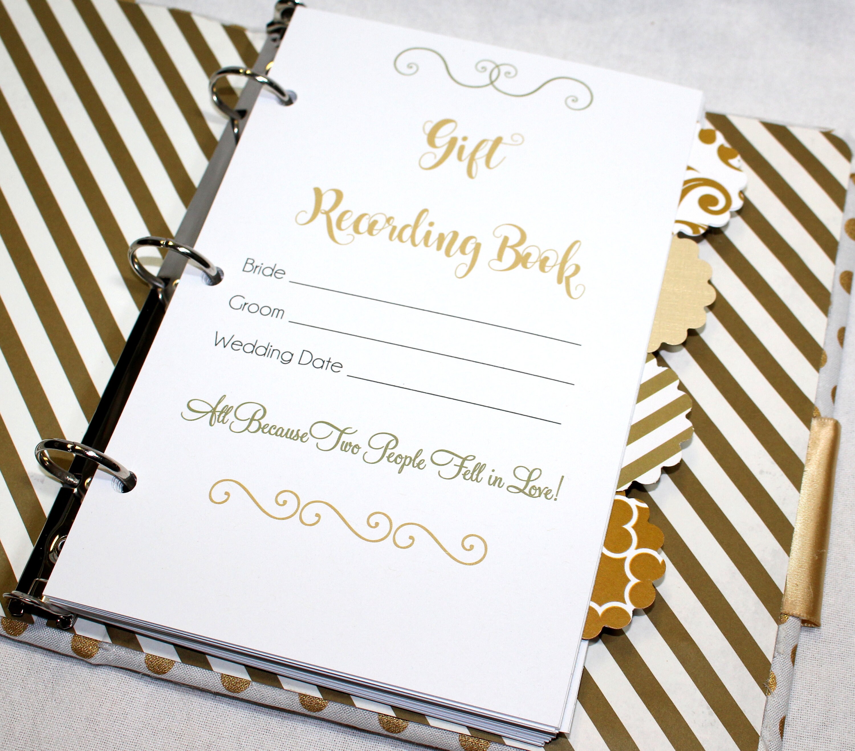 Gift Log Gift Recording Book Bridal Shower Gift Recording | Etsy