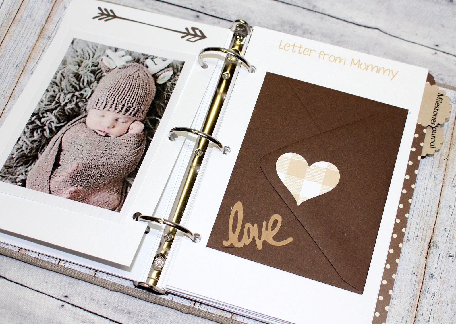 Baby Journal Baby Memory Book Rustic Baby Book Baby Boy | Etsy