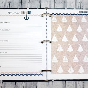 Baby Book Boy, Baby Memory Book, Nautical Baby Book, Baby's First Year ...