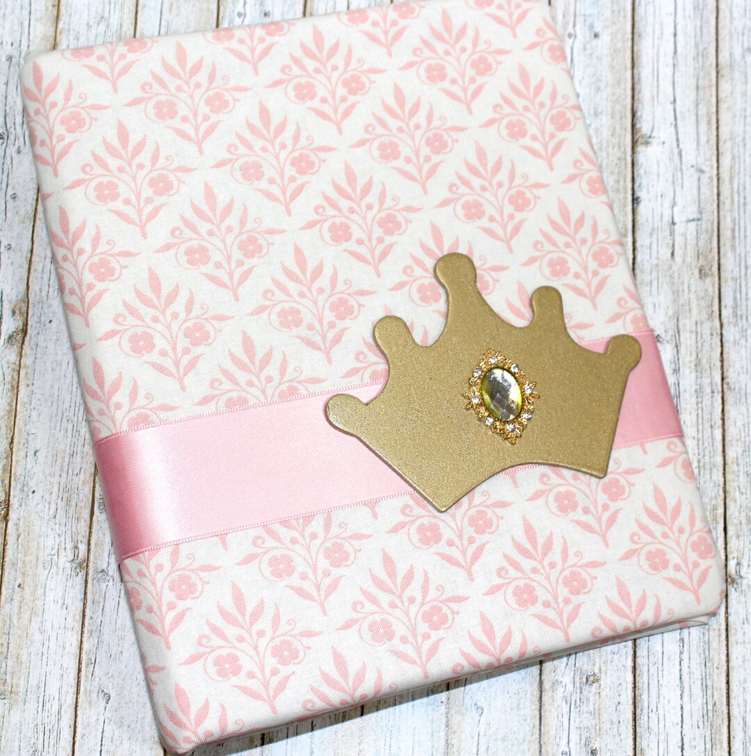 Princess Baby Book, Baby Journal, Baby Memory Book, Pink and Gold Baby ...
