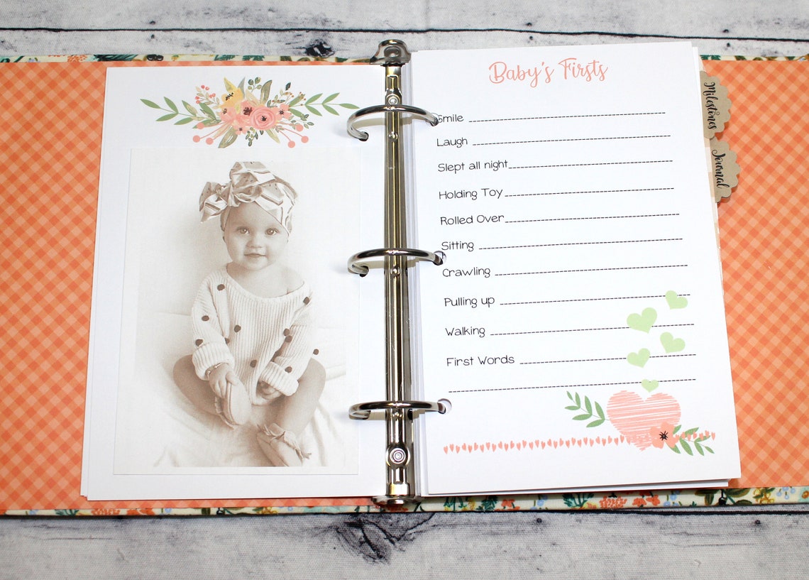 Baby Memory Book Baby Journal Baby Book Baby Girl Baby - Etsy