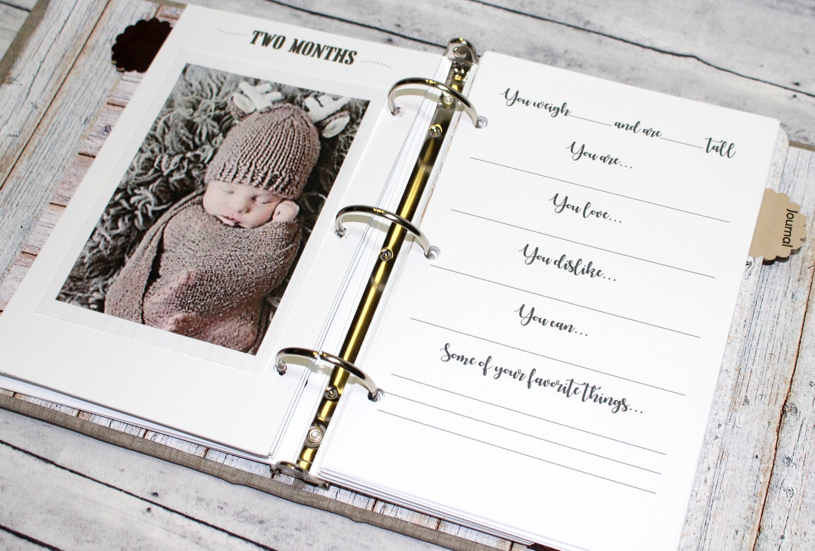 Baby Journal Baby Memory Book Rustic Baby Book Baby Boy | Etsy