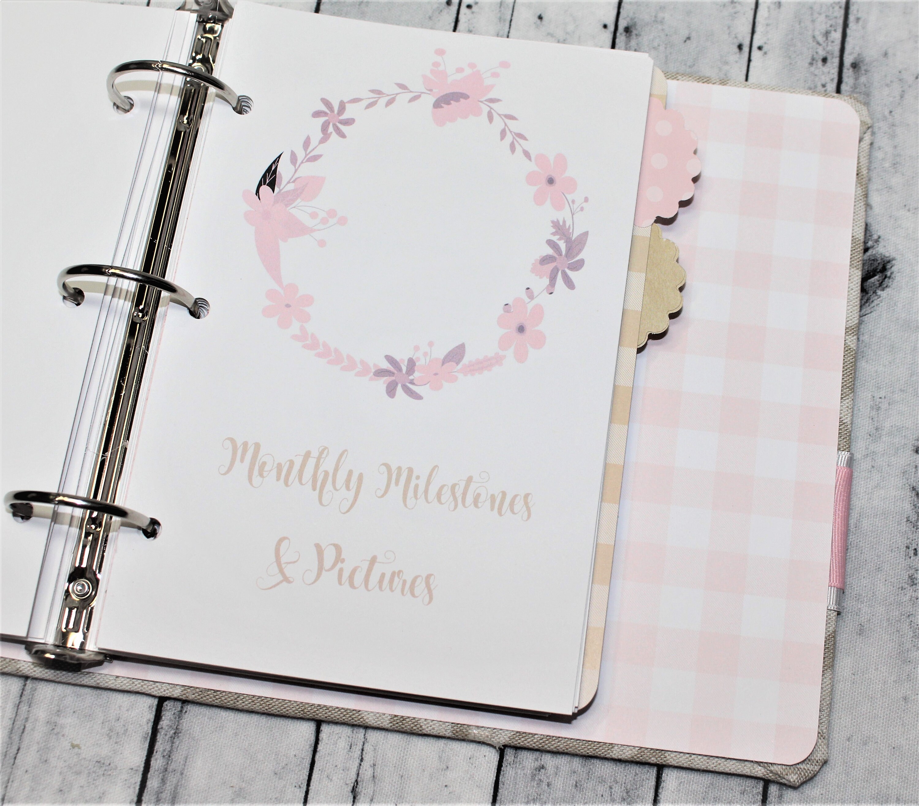 BABY Journal Baby Memory Book Baby Girl Baby Book Milestone - Etsy