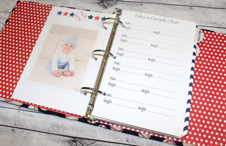 BABY Journal Baby Memory Book Baby Book Boy Baseball Baby | Etsy