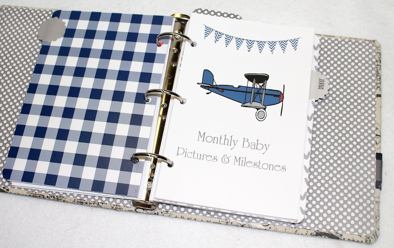 BABY Journal Baby Memory Book Monthly Milestones Baby Boy - Etsy