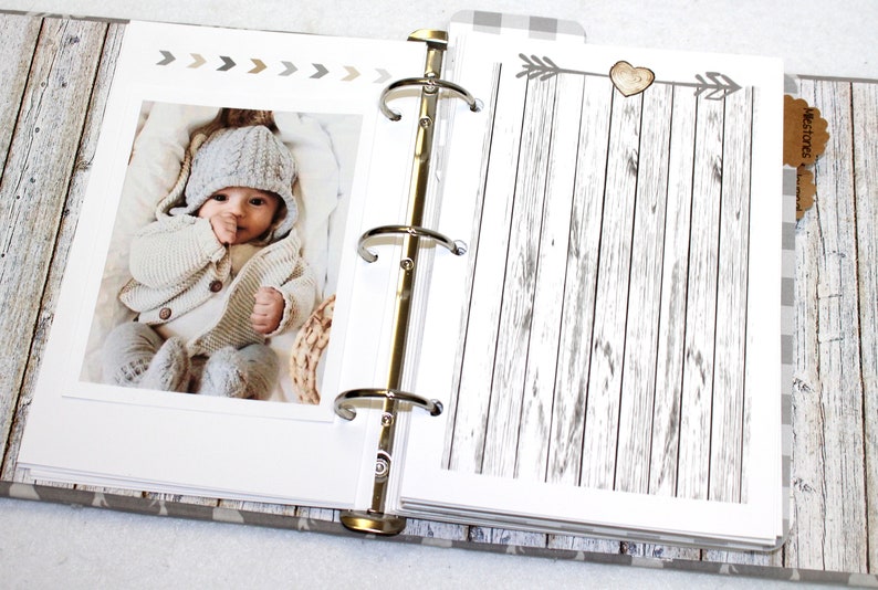 Baby Journal Baby Book Boy Baby Memory Book Boy Rustic Baby - Etsy