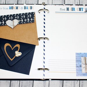 Baby Book Boy Baby Memory Book Nautical Baby Book | Etsy