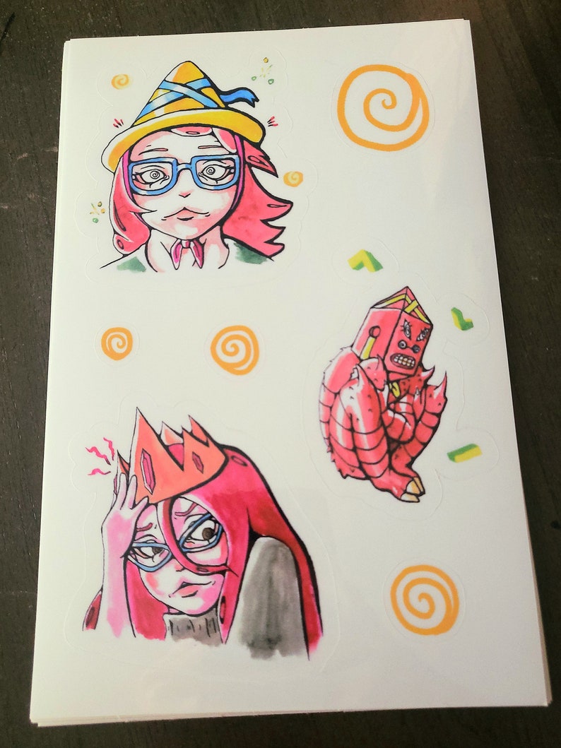 Betty Grof Adventure Time / Fiona and Cake Clear Laptop Sticker Sheet ...