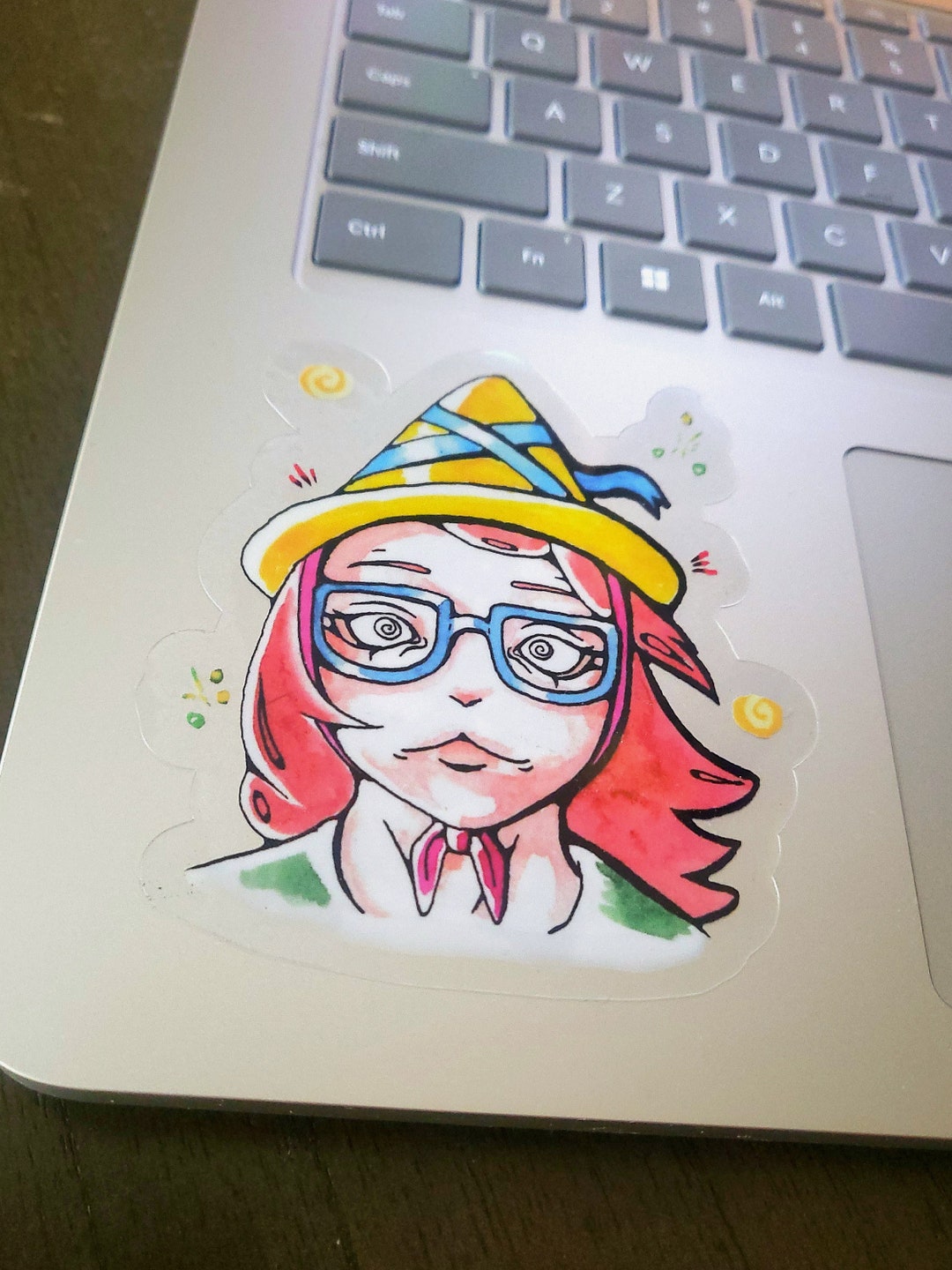 Betty Grof - Adventure Time / Fiona and Cake Clear Laptop Sticker Sheet ...