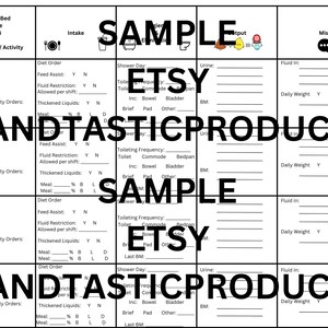 Nursing Aide Worksheet Printable, Nurse Aide, Report Sheet, Intake ...