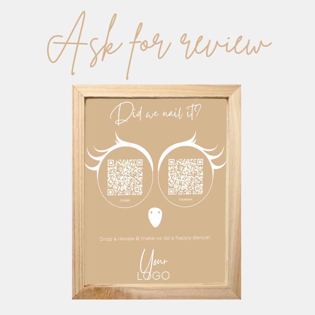 Leave a Review Sign Customer Feedback Sign Editable Review Us Sign for ...