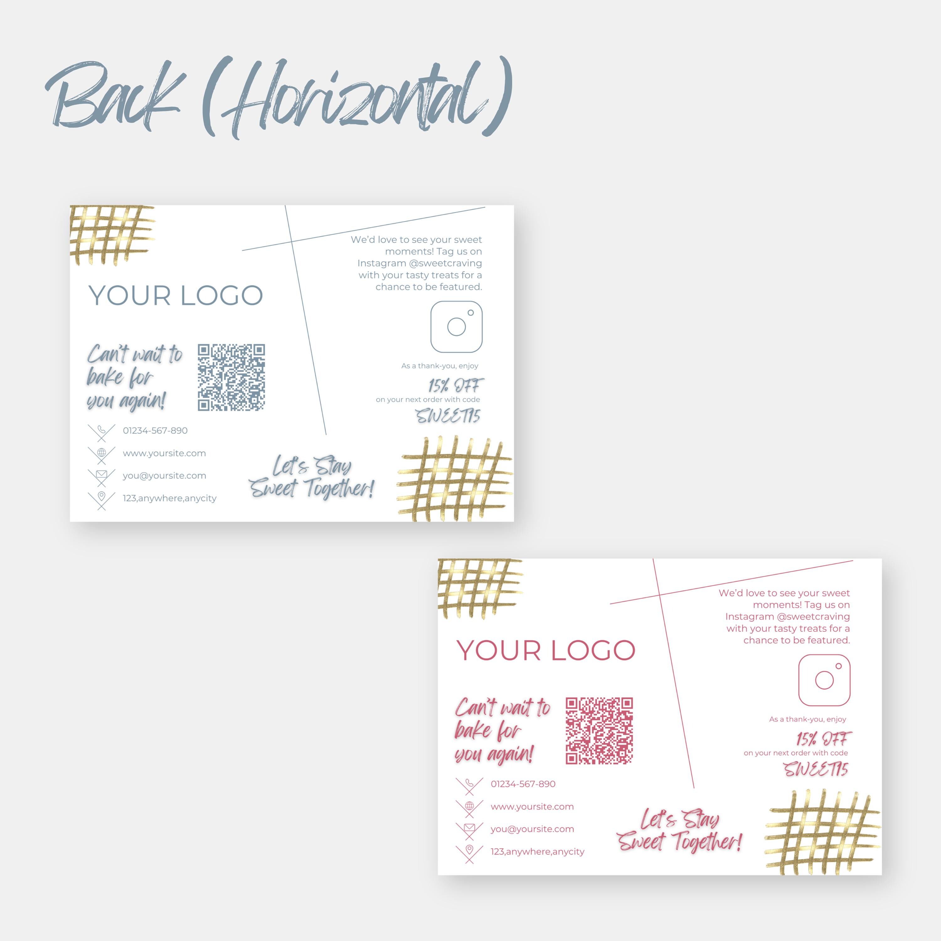 Editable Thank You for Your Order Insert Order Insert With Discount ...