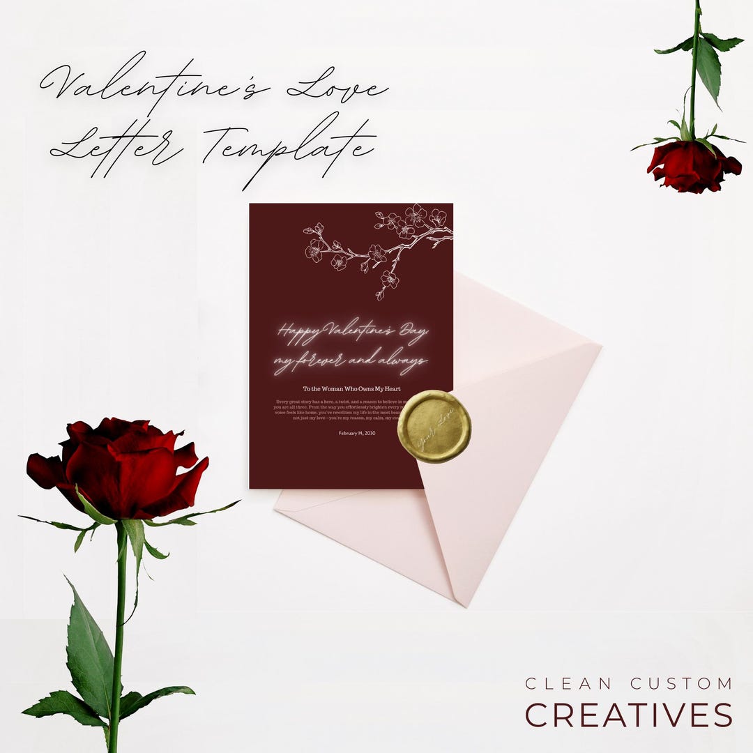 Romantic Love Letter for Lover Heartfelt Emotional Letter Meaningful ...