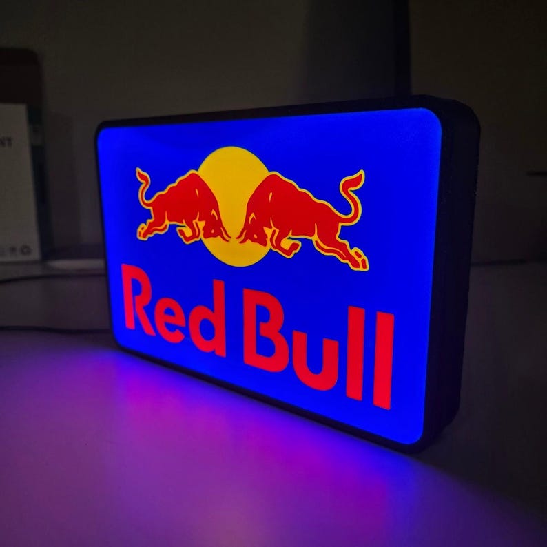 RED BULL LED Light - Etsy