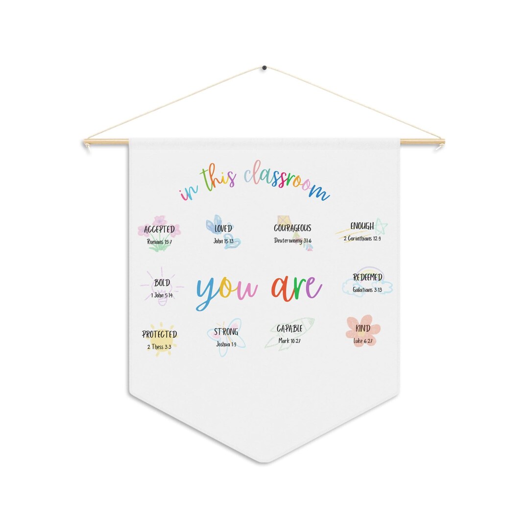 In This Classroom You Are... Positive Affirmation Banner - Etsy