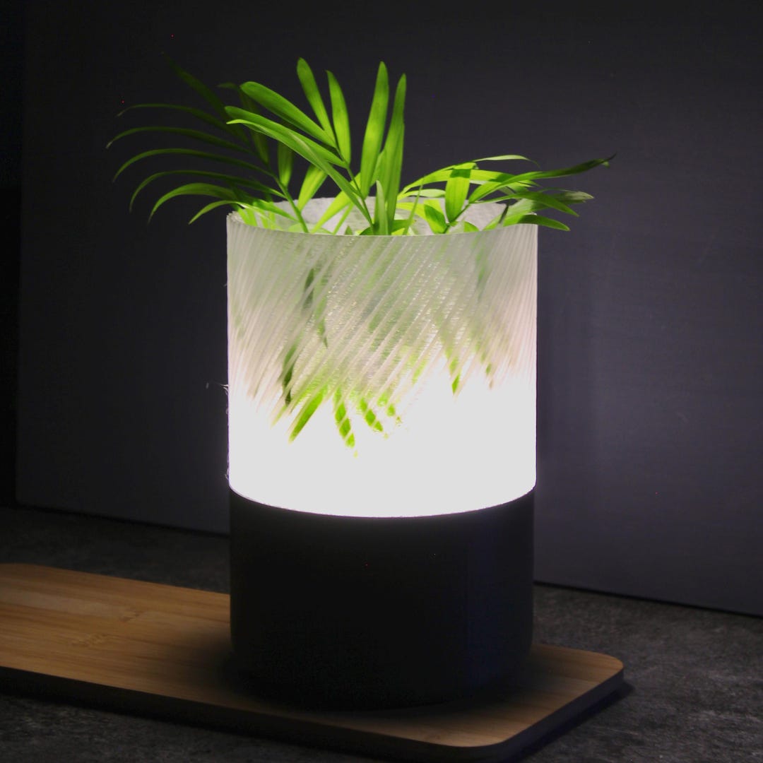 Illuminated Plant Pot With Touch Control | Dimmable | Overflow ...