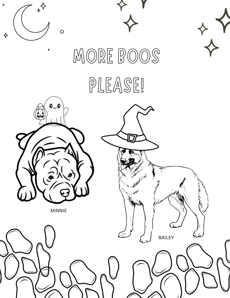 Halloween Rescue Animal Coloring Book | Printable Digital Download | 28 ...