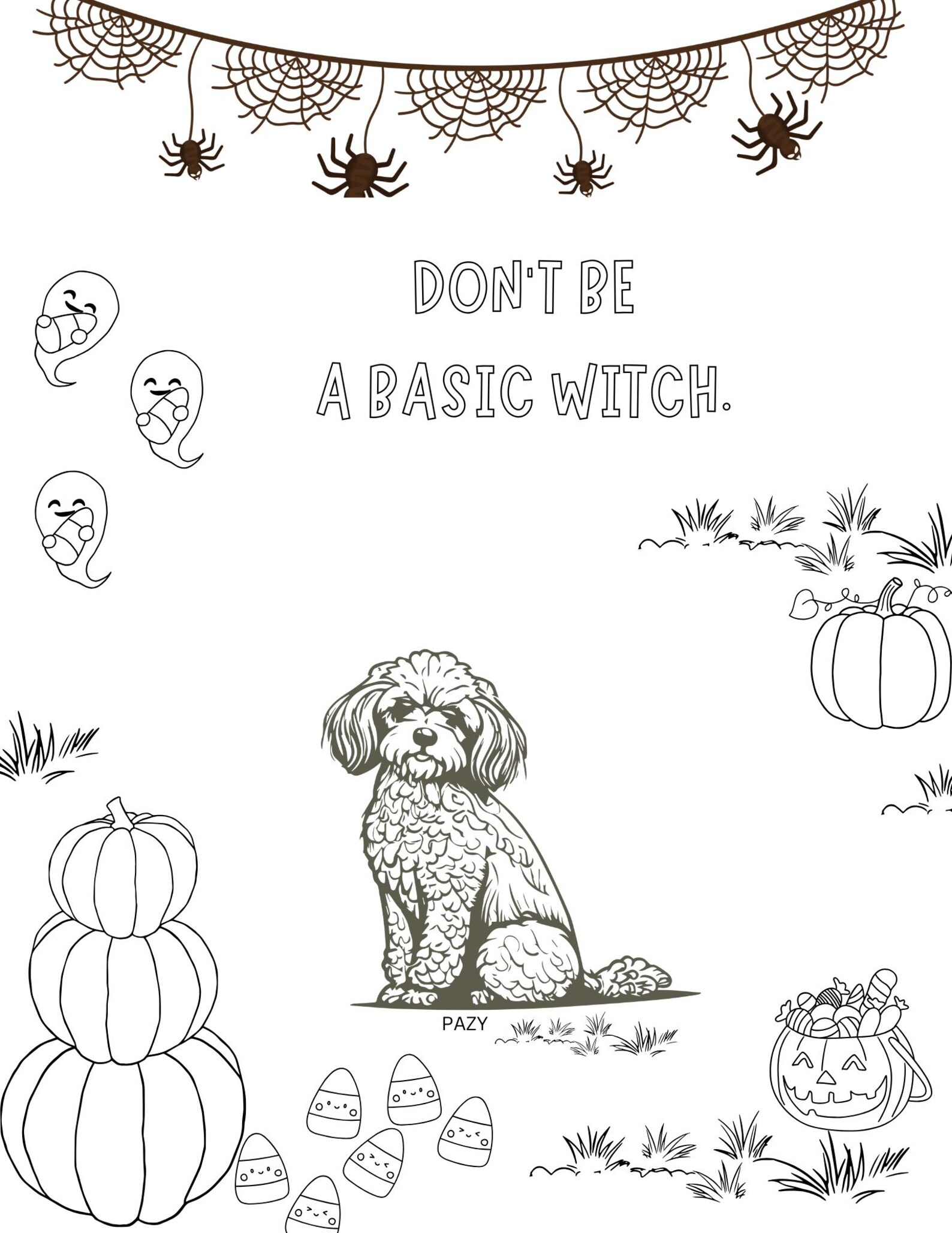 Halloween Rescue Animal Coloring Book Printable Digital Download 28 ...