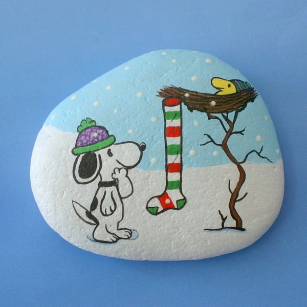 Snoopy Rocks - Etsy