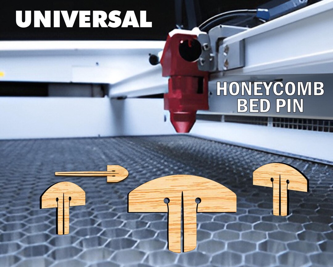 Honeycomb Bed Pin + Size Test Tool, Laser Hold Down Pins, Crumb Tray ...