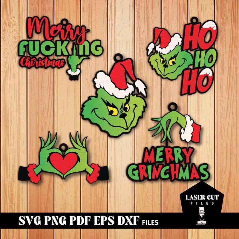 Grinch Face Cutout - Etsy