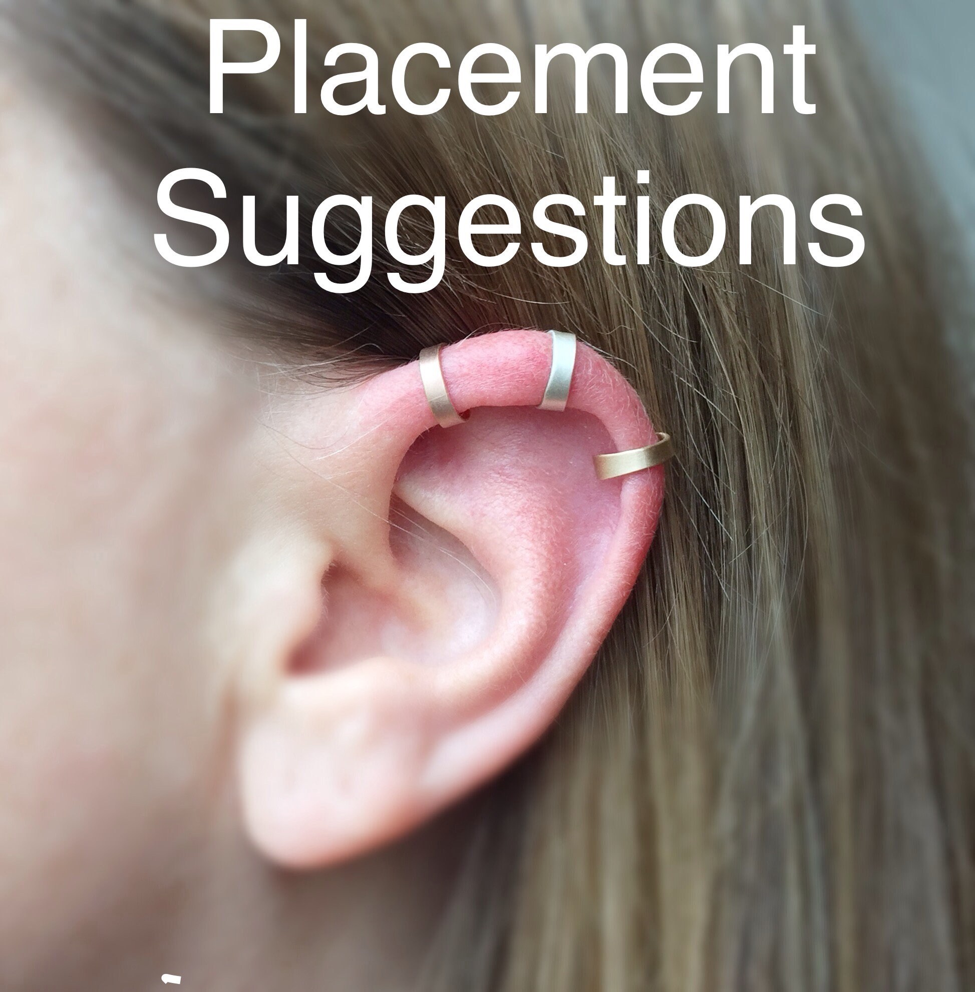 Sterling Silver Minimalist Ear Cuff Fake Helix Cartilage Earcuff No ...