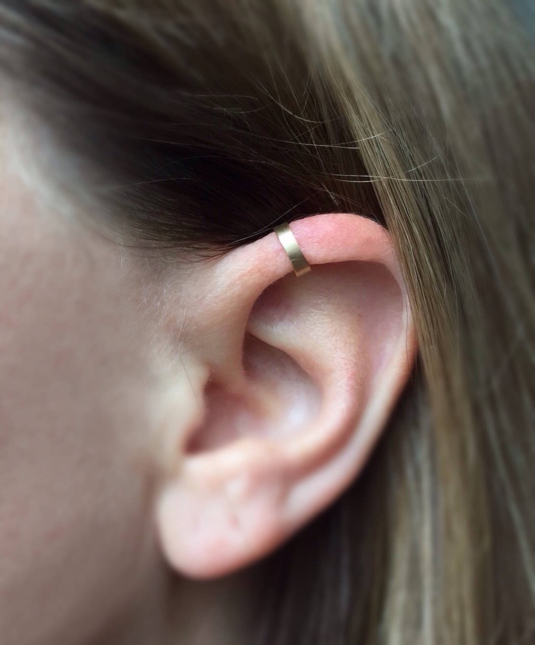 Gold Filled Minimalist Ear Cuff Fake Helix Cartilage Earcuff No ...