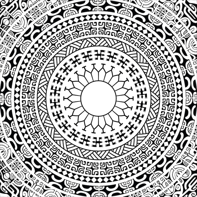 POLYNESIAN TATTOO Marquesan Pattern Brush & Vectors - Sig, Eps, Pdf and ...