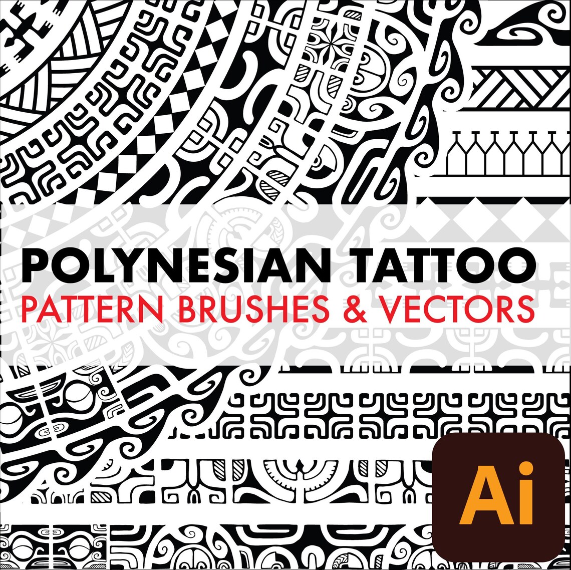 POLYNESIAN TATTOO Marquesan Pattern Brush & Vectors - Sig, Eps, Pdf and ...