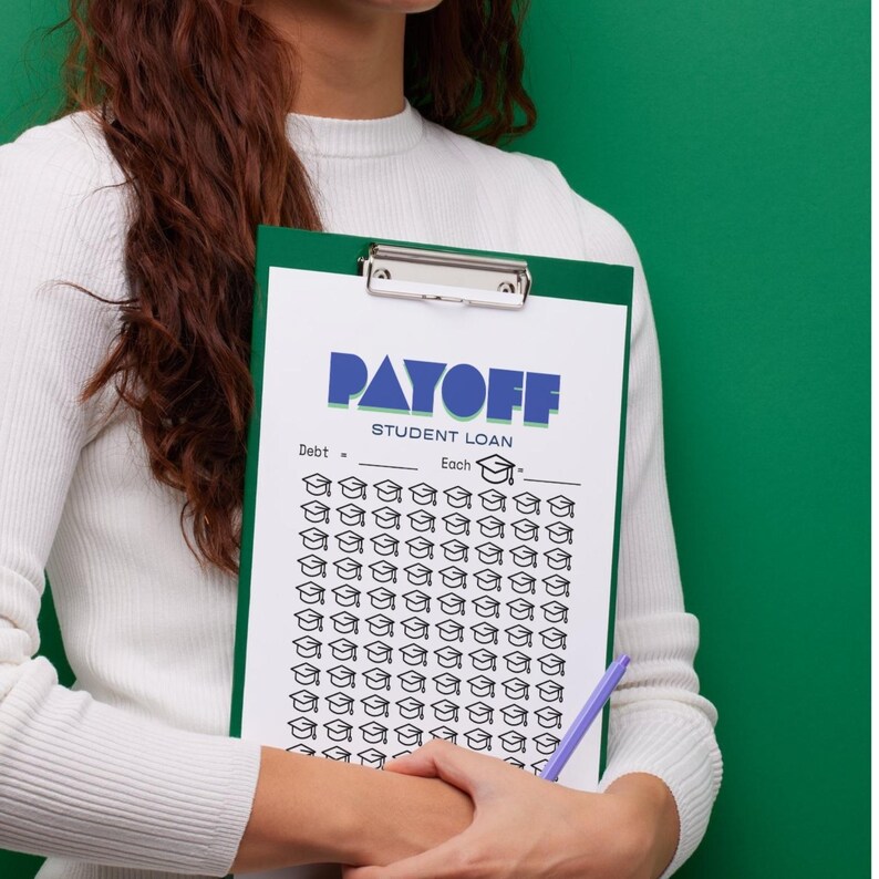 Student Loan Debt Tracker Printable | Digital Debt Payoff Planner ...