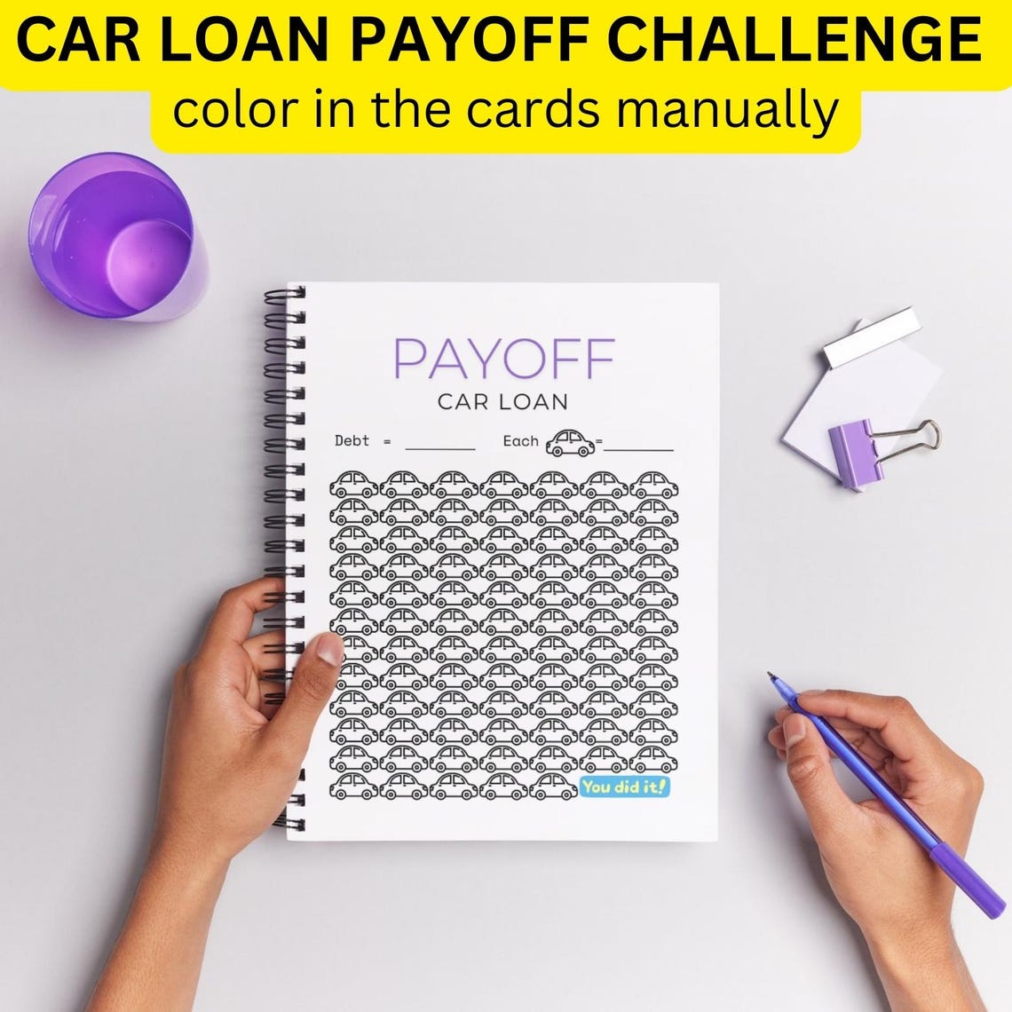 Car Loan Payment Tracker Printable | Debt Payoff Planner Digital ...