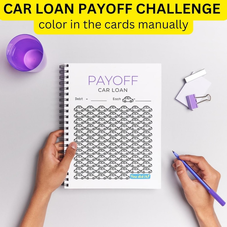 Car Loan Payment Tracker Printable | Debt Payoff Planner Digital ...