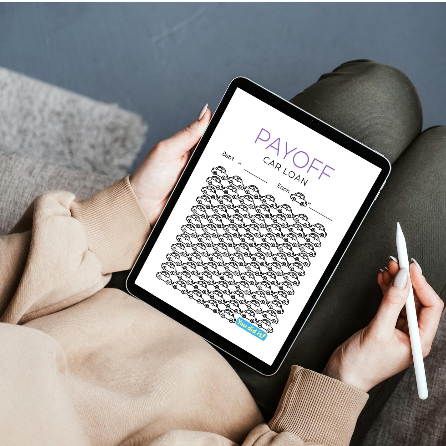 Car Loan Payment Tracker Printable | Debt Payoff Planner Digital ...