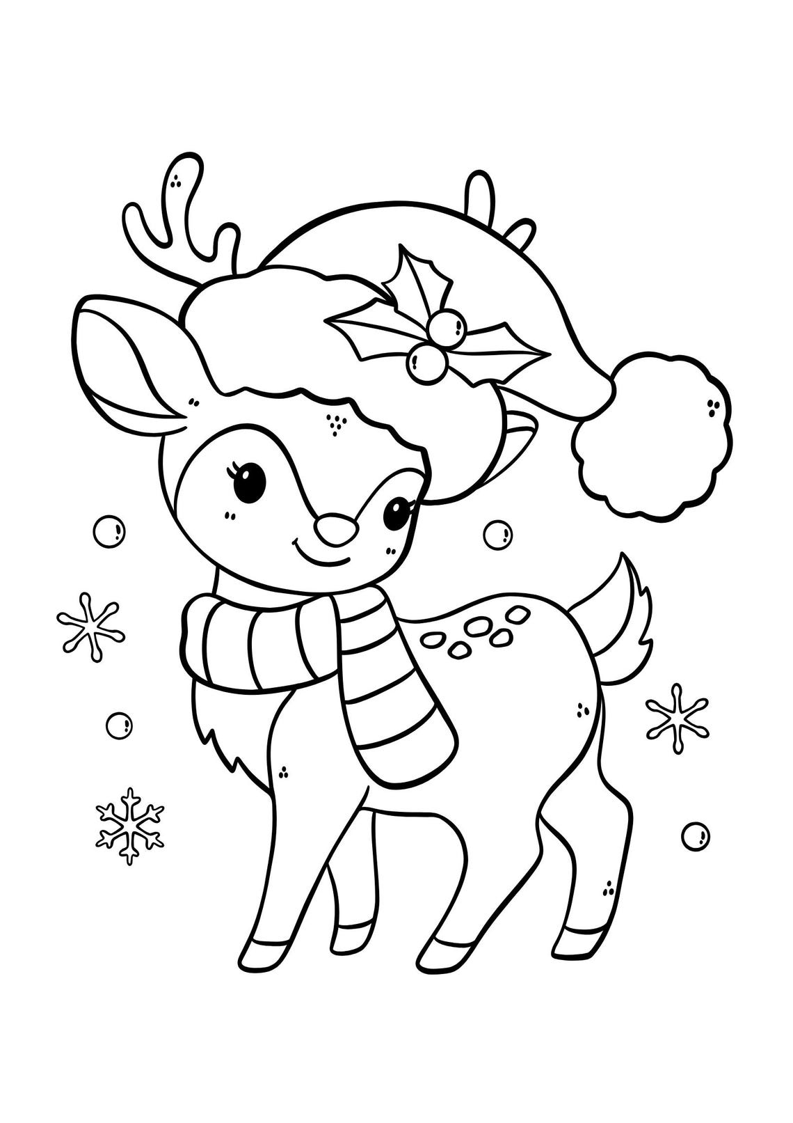 55 Christmas Colouring Pages for Kids - DIGITAL - Etsy