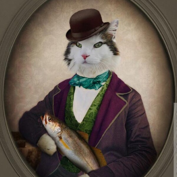 Anthropomorphic Cat - Etsy