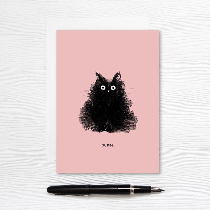 Cute Cat Card - Etsy