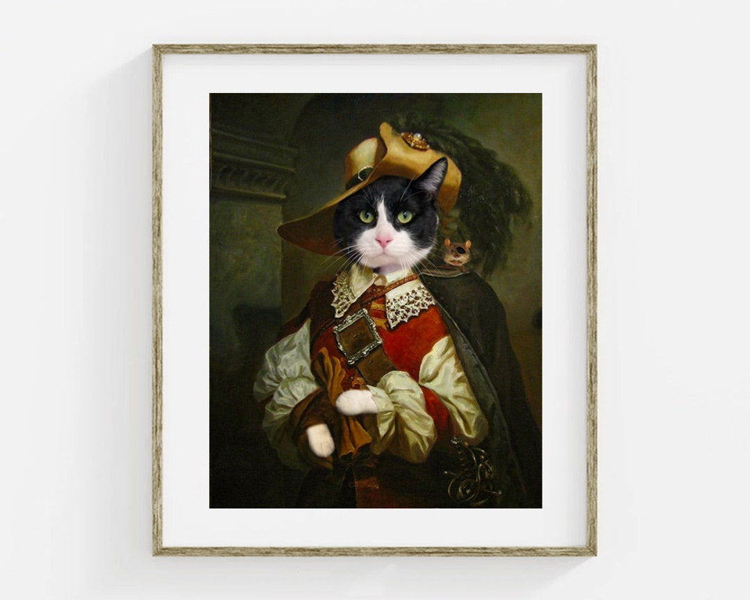 Pirate Tuxedo Cat Photography Art - 5x7 16x20 24x32 - Captain Handsome ...