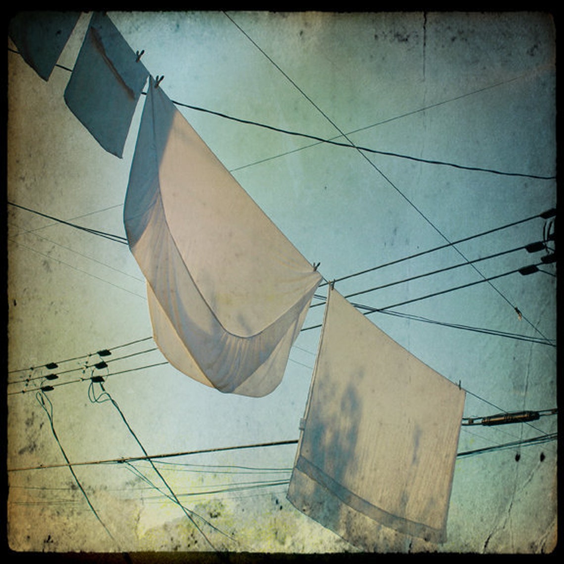 Hanging Laundry Photo Print - Clothesline Photography - Montreal Art ...