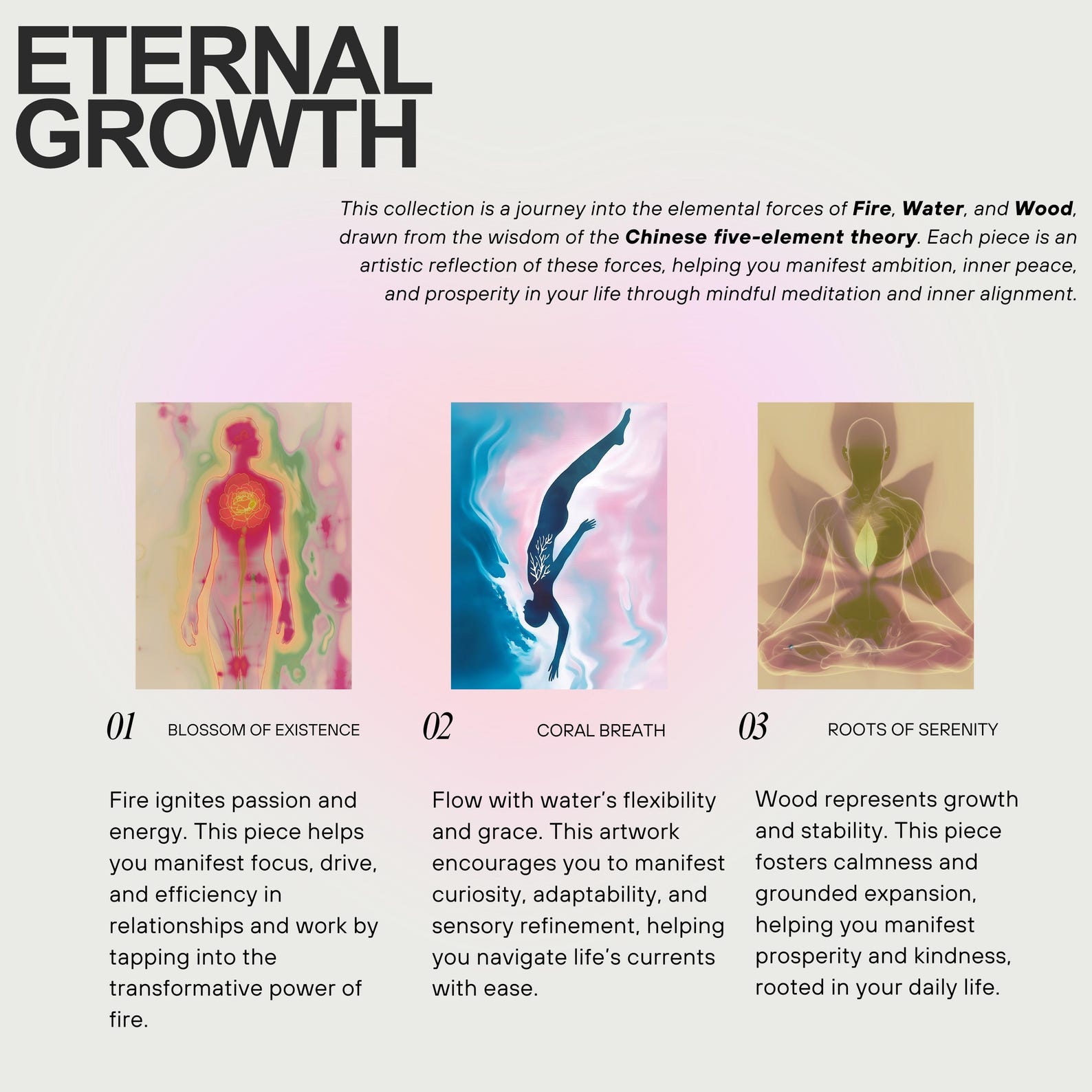 Spiritual Wall Art Set 3 Zen Aesthetic Poster Digital Prints Meditation ...