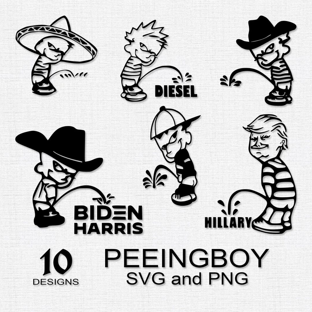 Peeing Boy SVG PNG Design Bundle Cricuit Design Pack Pee Boy Svg Png ...