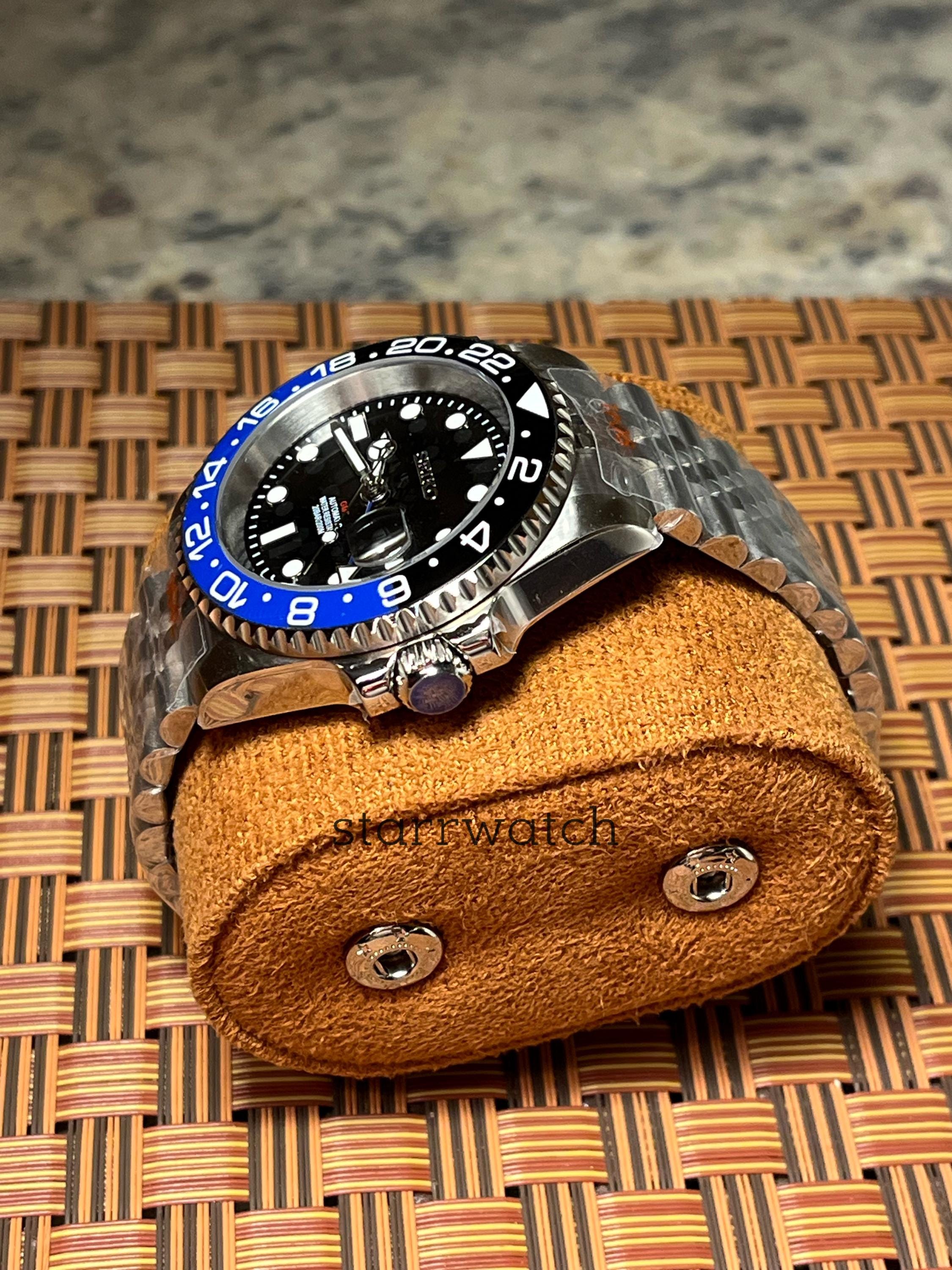 Custom Seiko Batman Batgirl GMT Mod 40MM Diver Watch NH34 Automatic ...