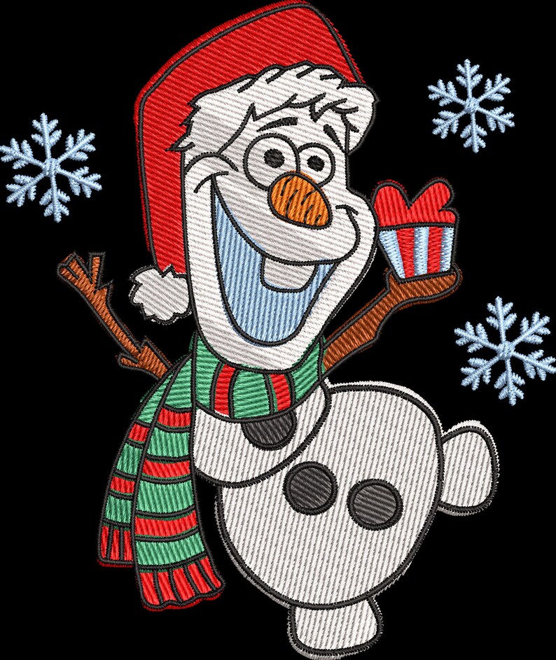 Olaf Embroidery Design, Olaf With Snowflake,patterns for Machine ...