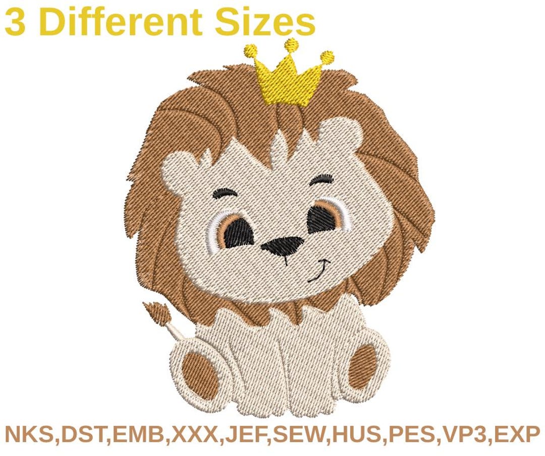 Lion King Embroidery Design, Baby Boy Embroidery Design,instant ...