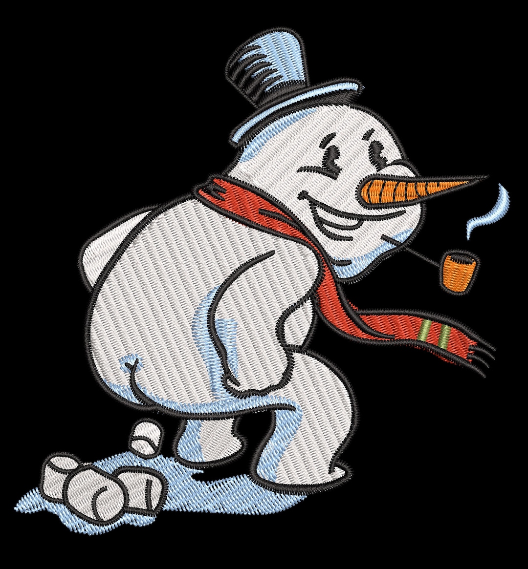 Snowman Pooping, Ice Embroidery Design, İnstal Download, Snowman ...