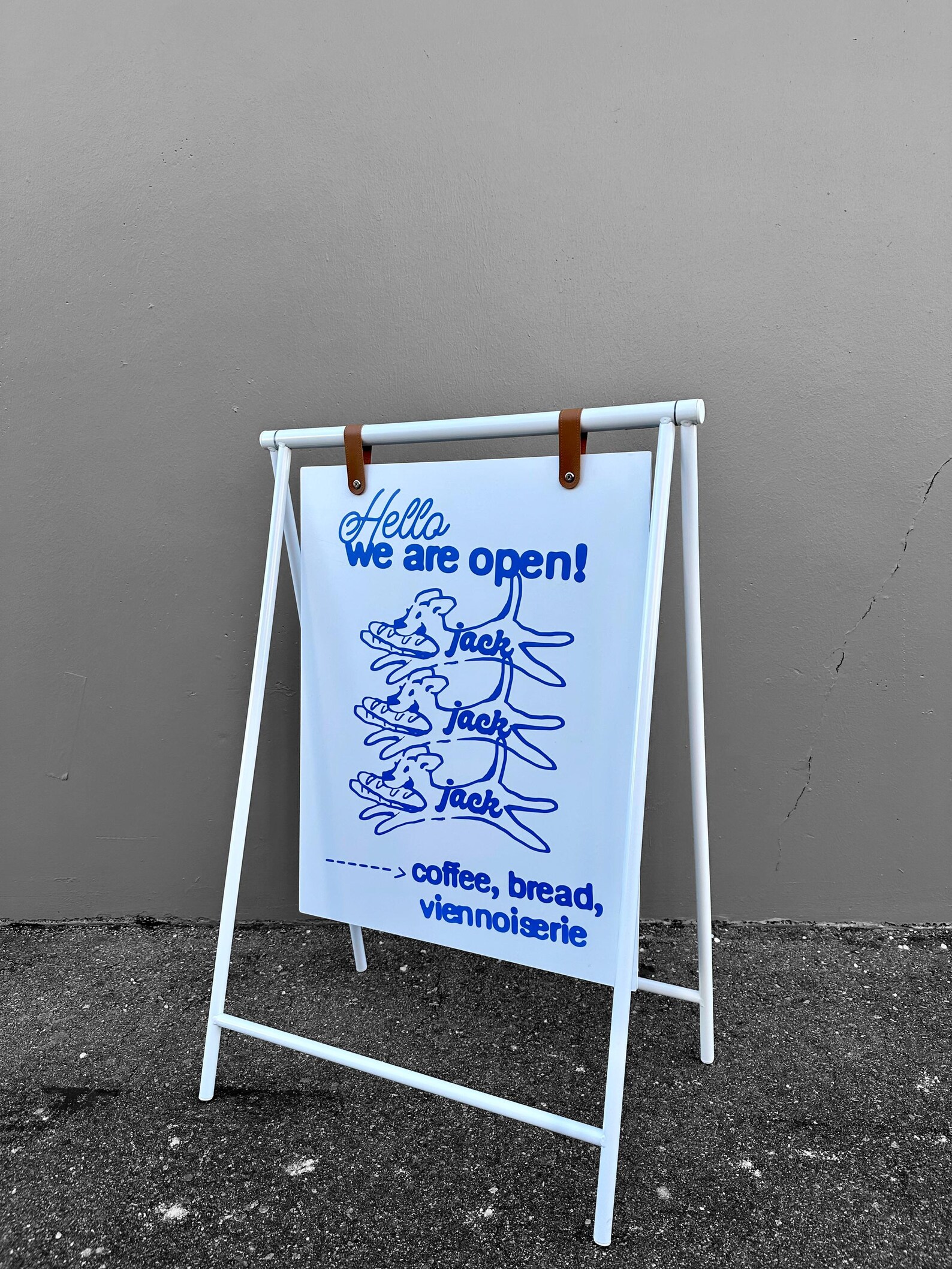 Metal A-frame Sidewalk Sign With PVC Panel | Double Sided Outdoor ...