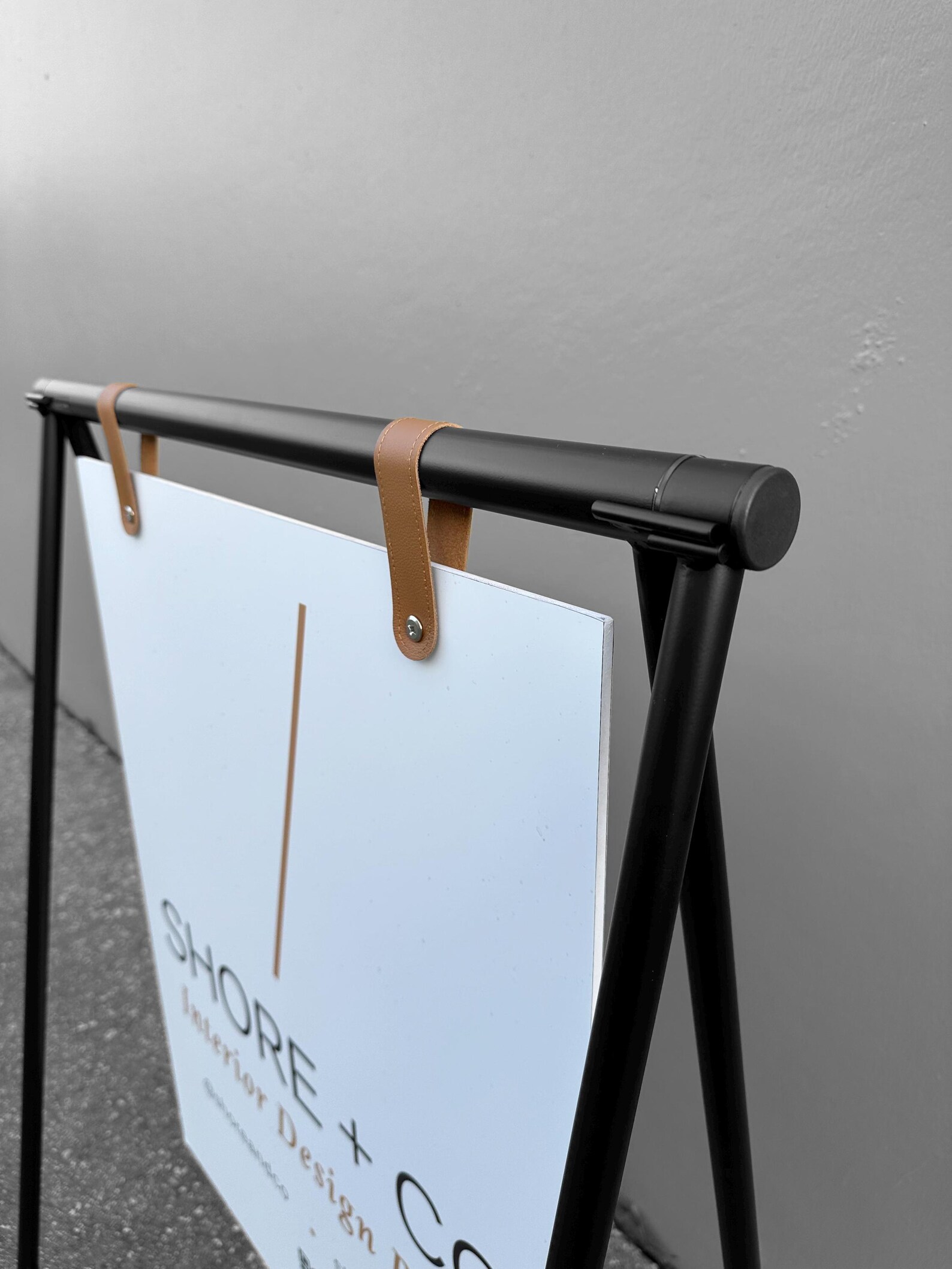 Metal A-frame Sidewalk Sign With PVC Panel – Durable Outdoor ...