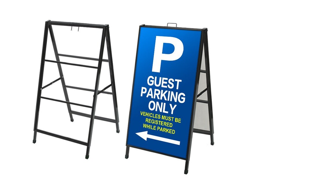 Metal A-frame Sidewalk Double Sided Sign Holder 24x36/24x48/32x48 - Etsy