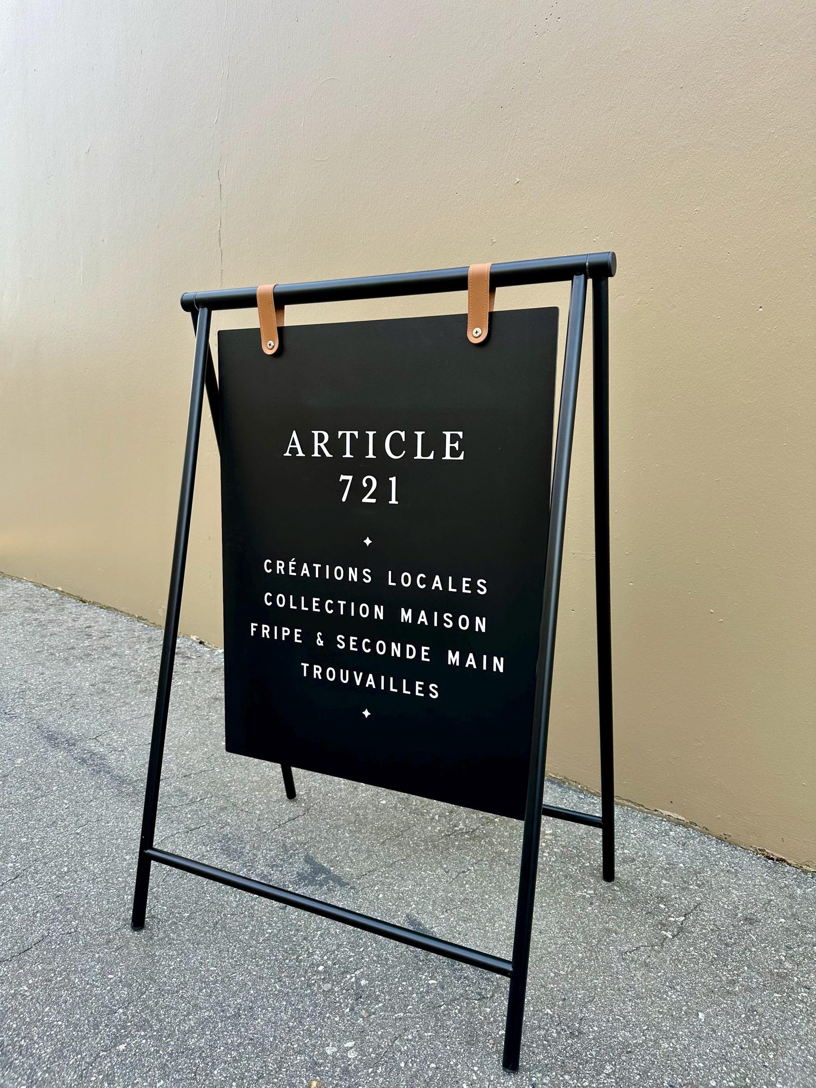 Metal A-frame Sidewalk Sign With PVC Panel – Durable Outdoor ...