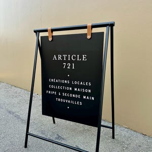 Metal A-frame Sidewalk Sign With PVC Panel – Durable Outdoor ...
