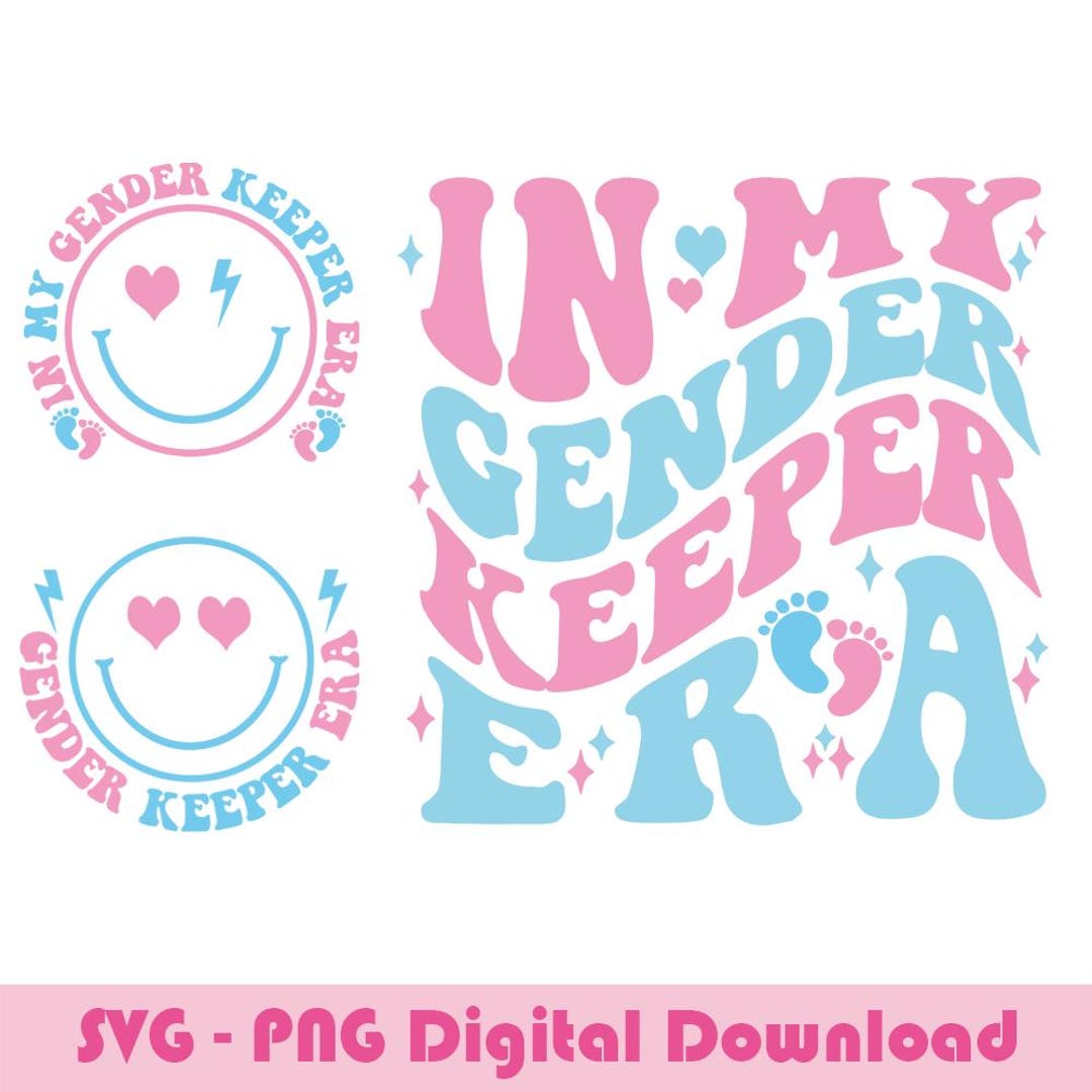 In My Gender Keeper Era SVG, Gender Reveal Shirt, Gender Announcement ...